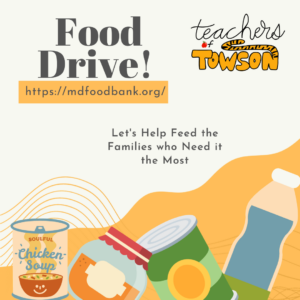 Teachers of Towson Virtual Food Drive